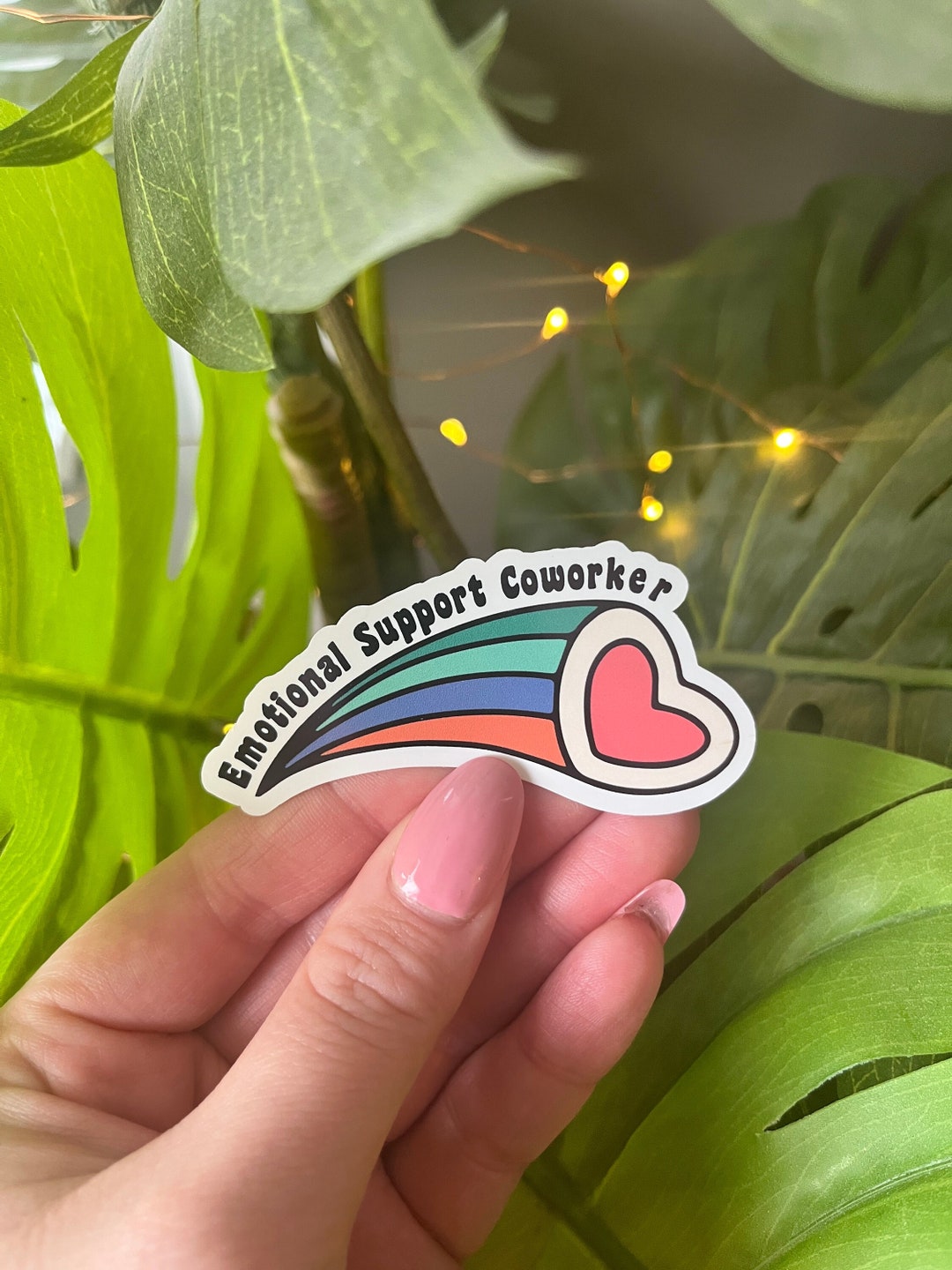 Emotional Support Coworker Sticker | Laptop Sticker | Vinyl Sticker ...