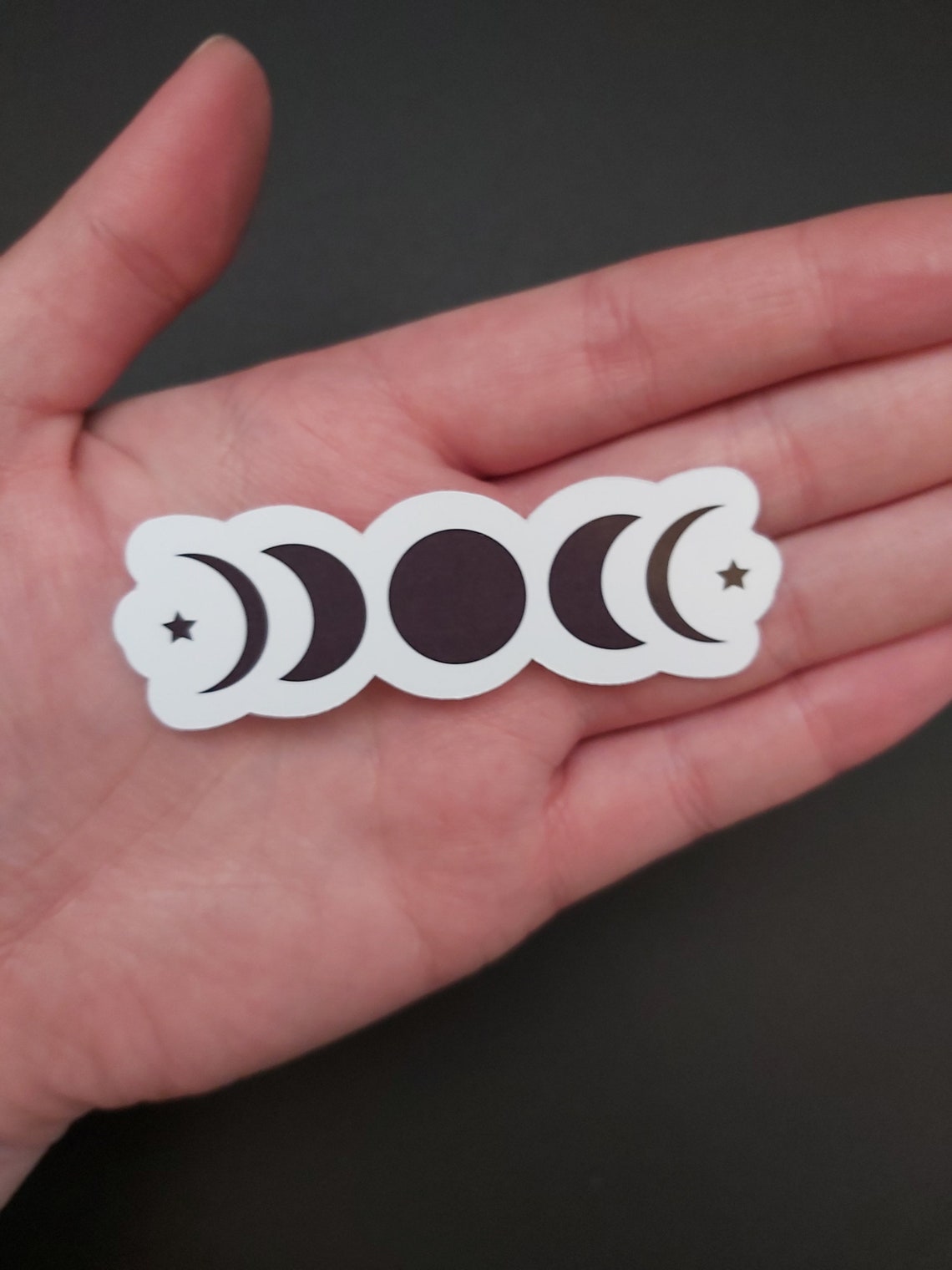 Moon Phases Glossy Die Cut Sticker Wiccan Witch Moons | Etsy