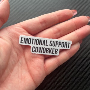 Emotional Support Coworker Sticker | Laptop Sticker | Vinyl Sticker ...