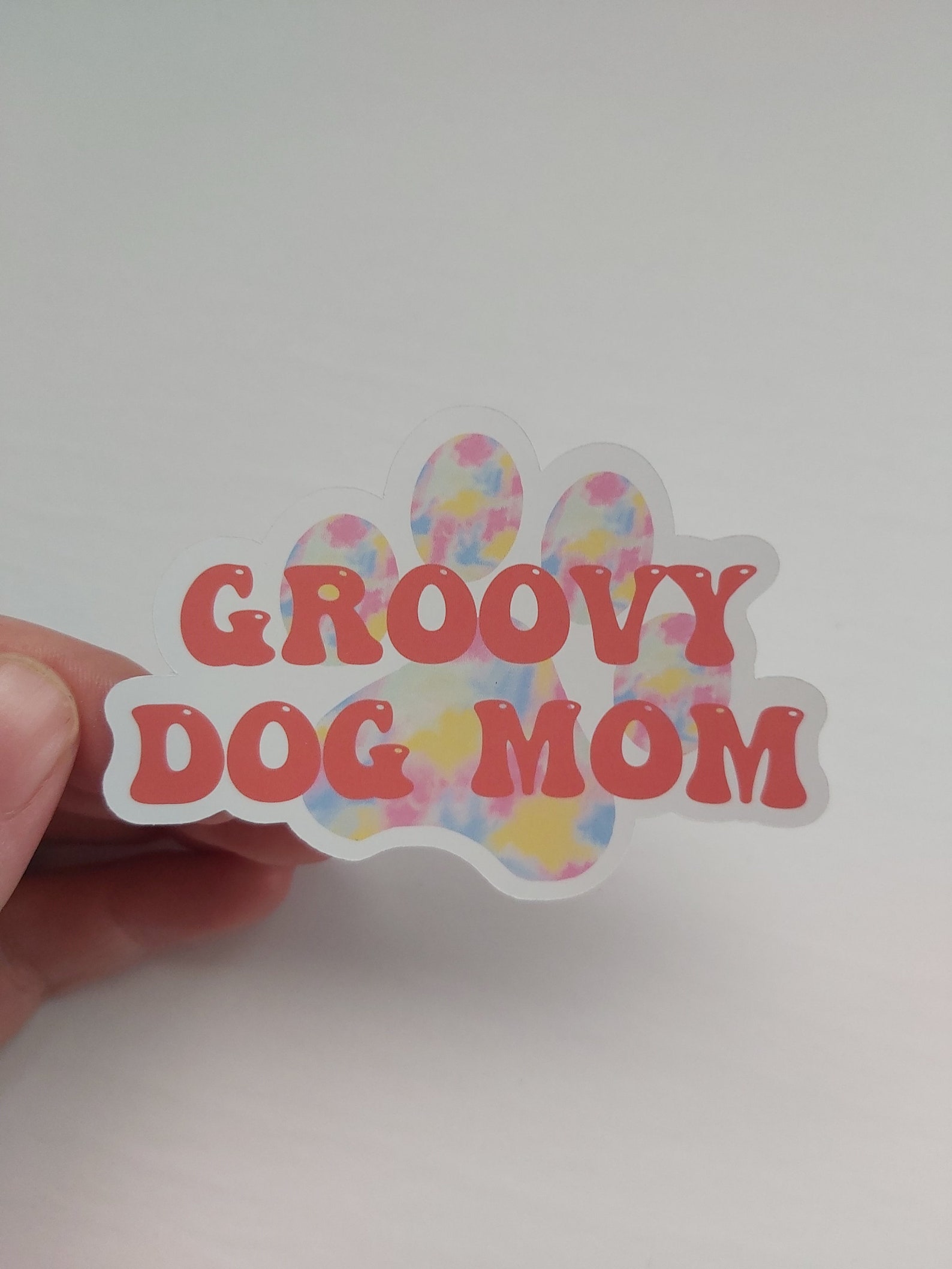 Groovy Dog Mom Sticker Dog Mum Label Dog Parent Sticker | Etsy
