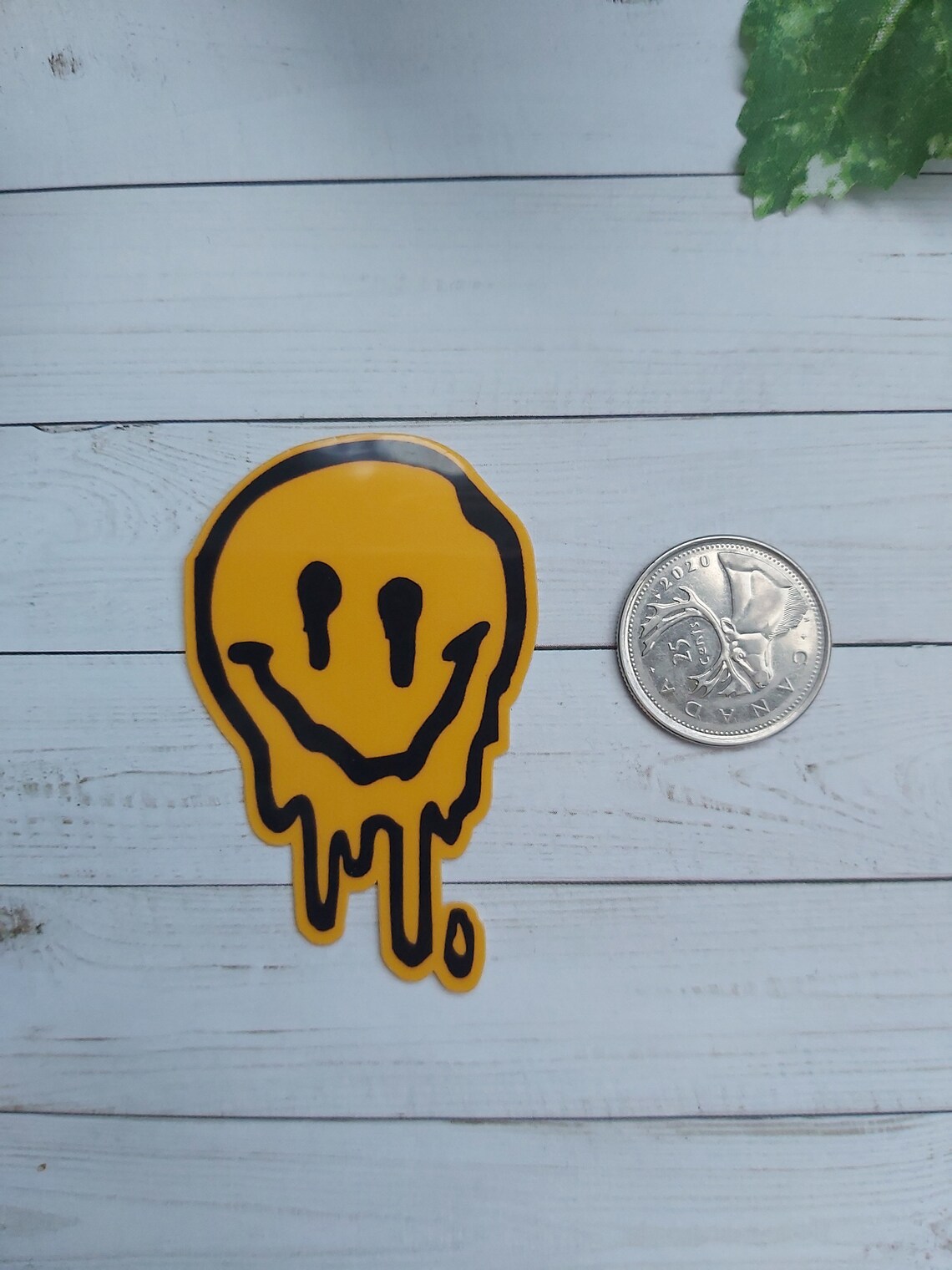Retro Sticker Melting Smiley Face Sticker 70s Sticker Emoji - Etsy
