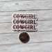 Cowgirl Sticker Laptop Sticker Vinyl Sticker Cowboy Cowgirl Boots ...