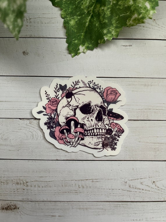 Skeleton Sticker Skeleton Skull Sticker Vinyl Sticker - Etsy