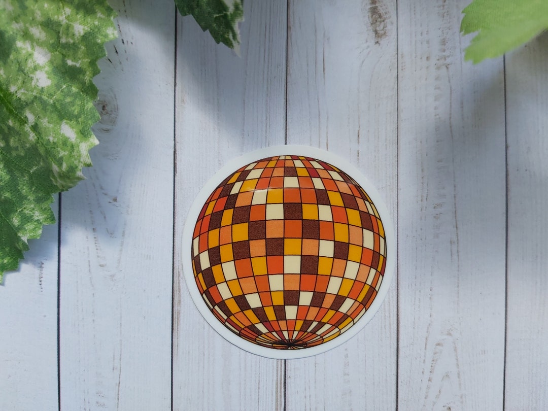 Retro Disco Ball Sticker Vsco Sticker Retro Sticker - Etsy