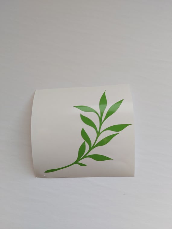 Leaf Vinyl Decal Car Decal Plant Sticker Branch Sticker - Etsy