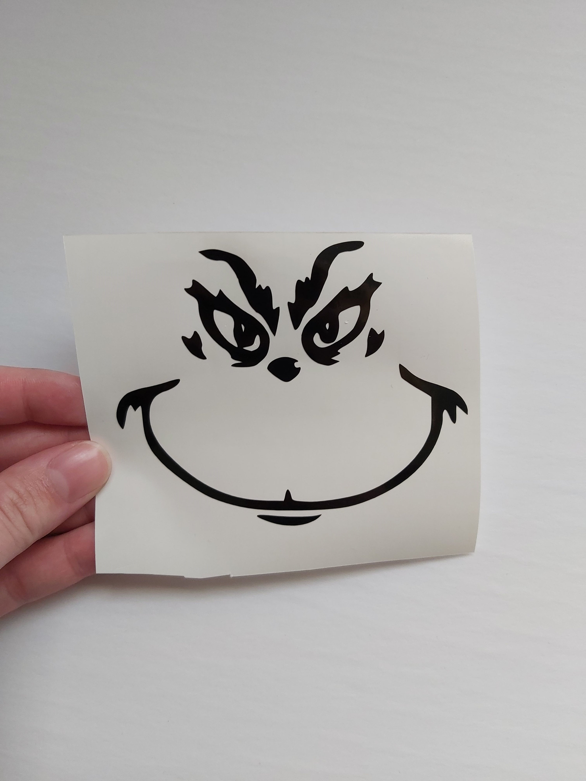 Grinch Face Vinyl Decal Christmas Xmas the Grinch Dr - Etsy Canada