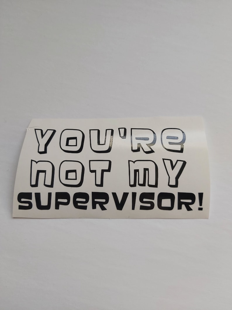 Archer Inspired Vinyl Decal You're Not My Supervisor - Etsy
