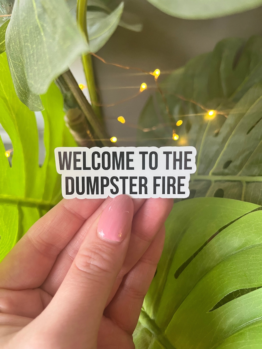 Welcome to the Dumpster Fire Sticker | Laptop Sticker | Vinyl Sticker ...