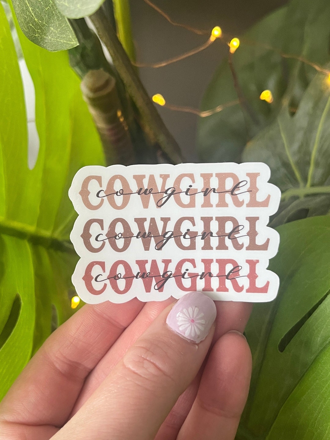 Cowgirl Sticker Laptop Sticker Vinyl Sticker Cowboy Cowgirl Boots ...