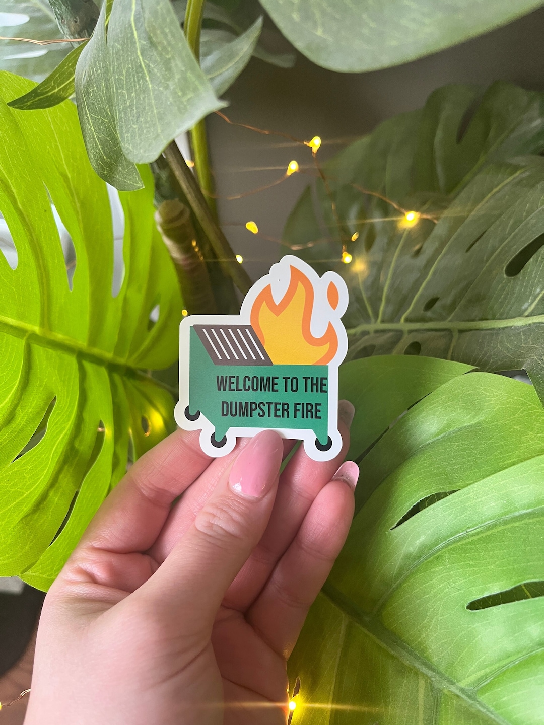 Welcome to the Dumpster Fire Sticker | Laptop Sticker | Vinyl Sticker ...