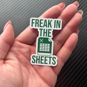 Freak in the Sheets Sticker | Laptop Sticker | Vinyl Sticker | Office ...