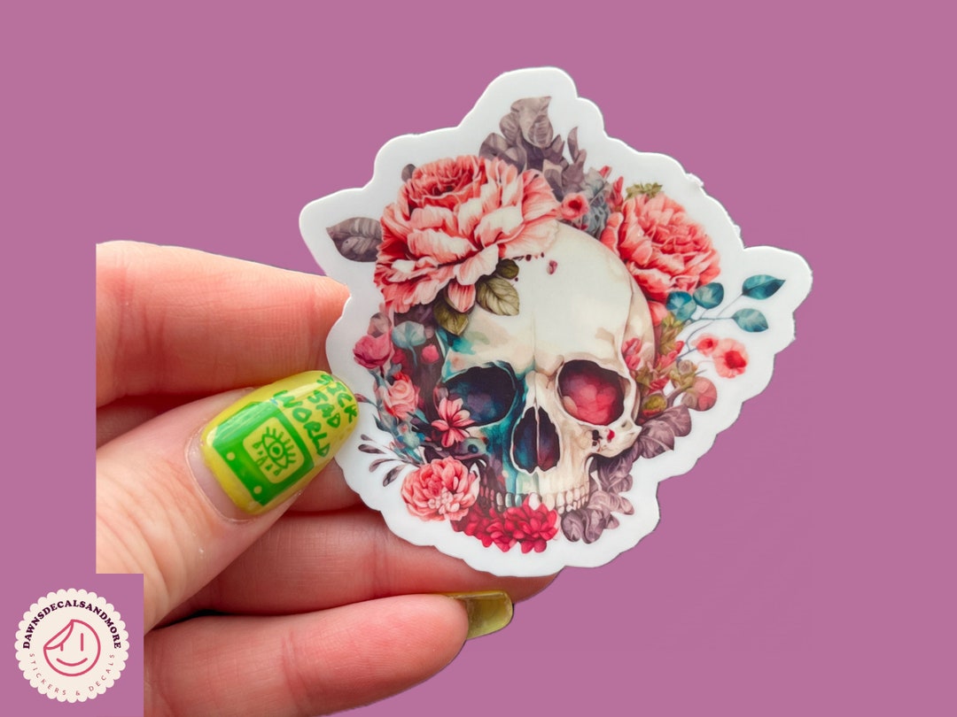 Skeleton Sticker Aesthetic Stickers Vinyl Sticker Laptop Sticker ...