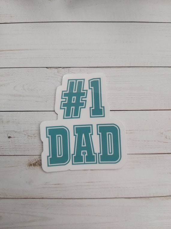 Number 1 Dad Sticker Best Daddy Sticker Happy Father's | Etsy