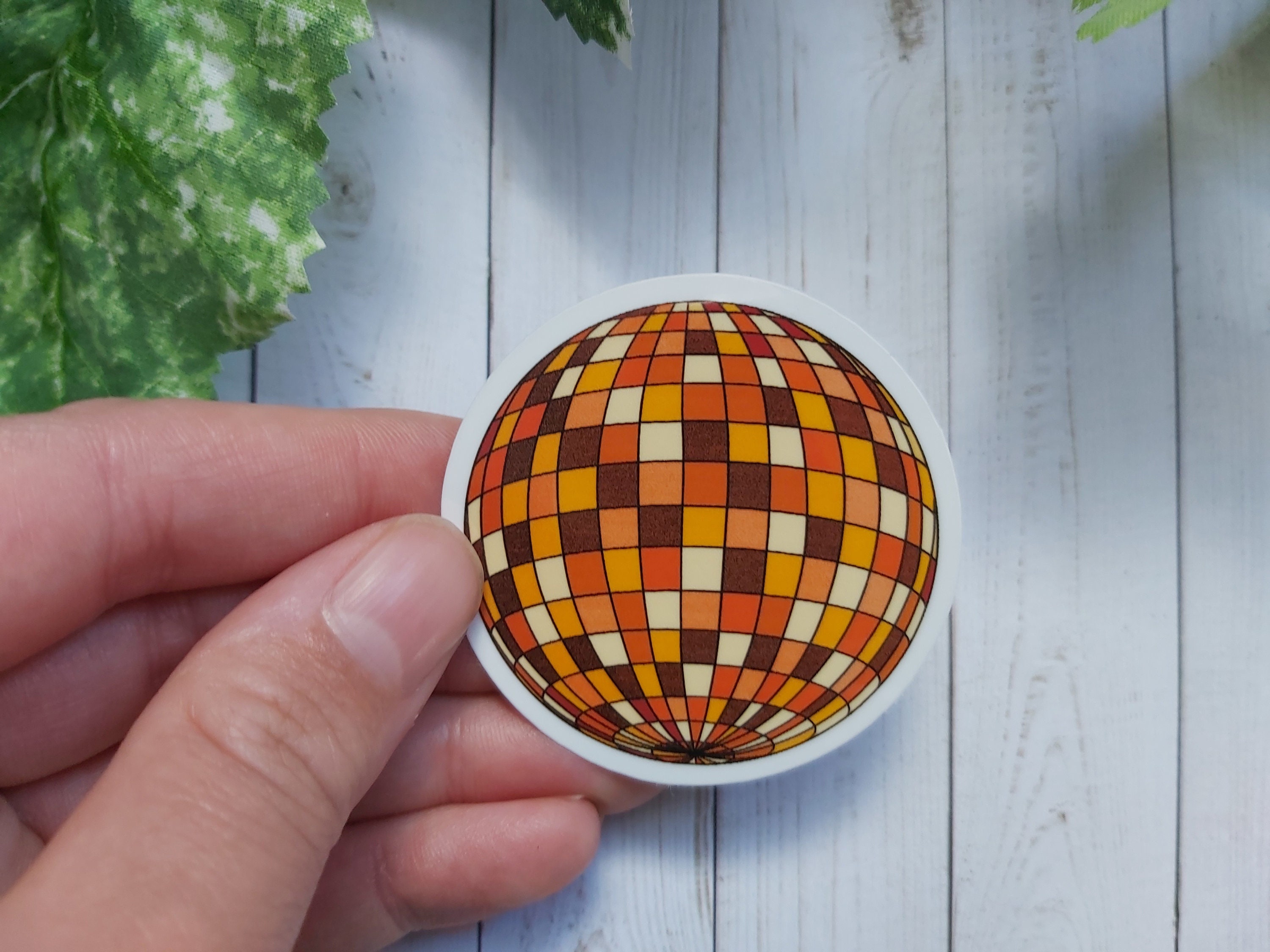 Retro disco ball sticker vsco sticker retro sticker | Etsy
