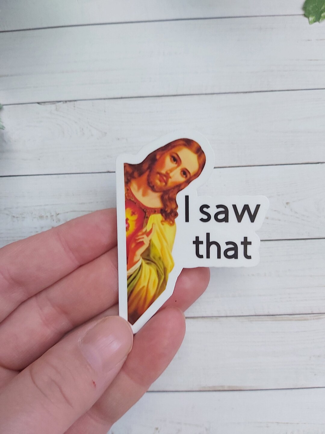 Jesus I Saw That Sticker | Jesus Sticker | I Saw That Sticker | Funny ...