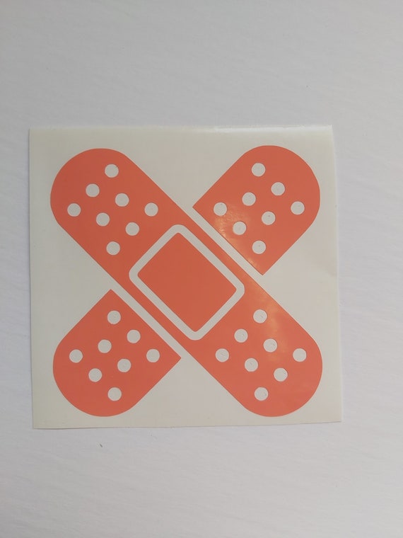 Bandaid Car Decal Band Aid Decal Vinyl Sticker Bandage | Etsy