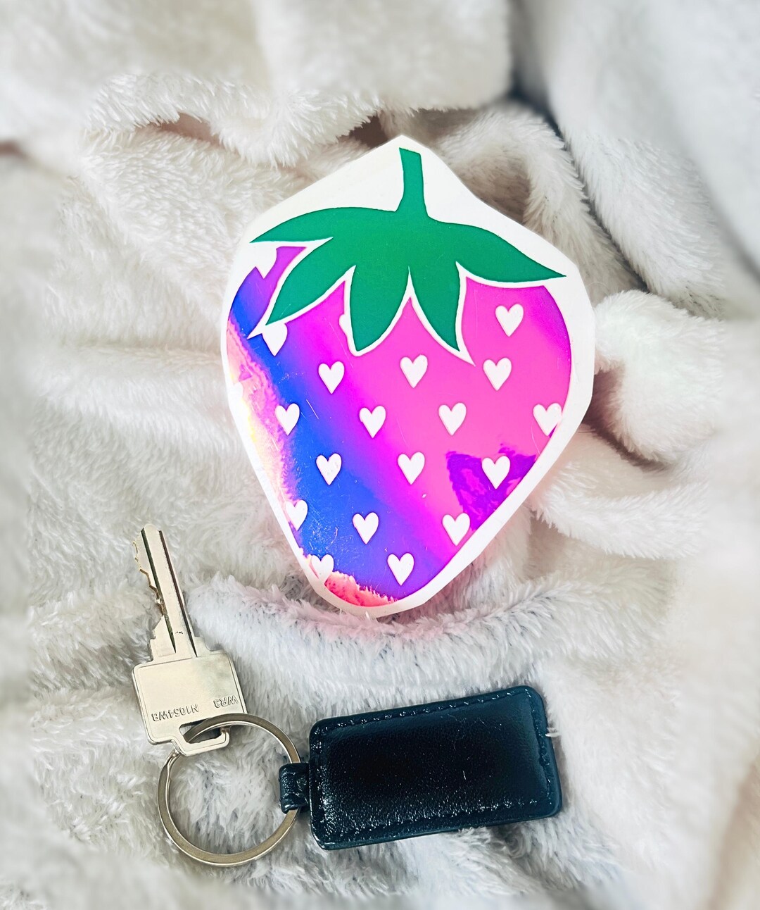 Strawberry Vinyl Decal, Vinyl Decal for Car, Cute Strawberry Sticker ...