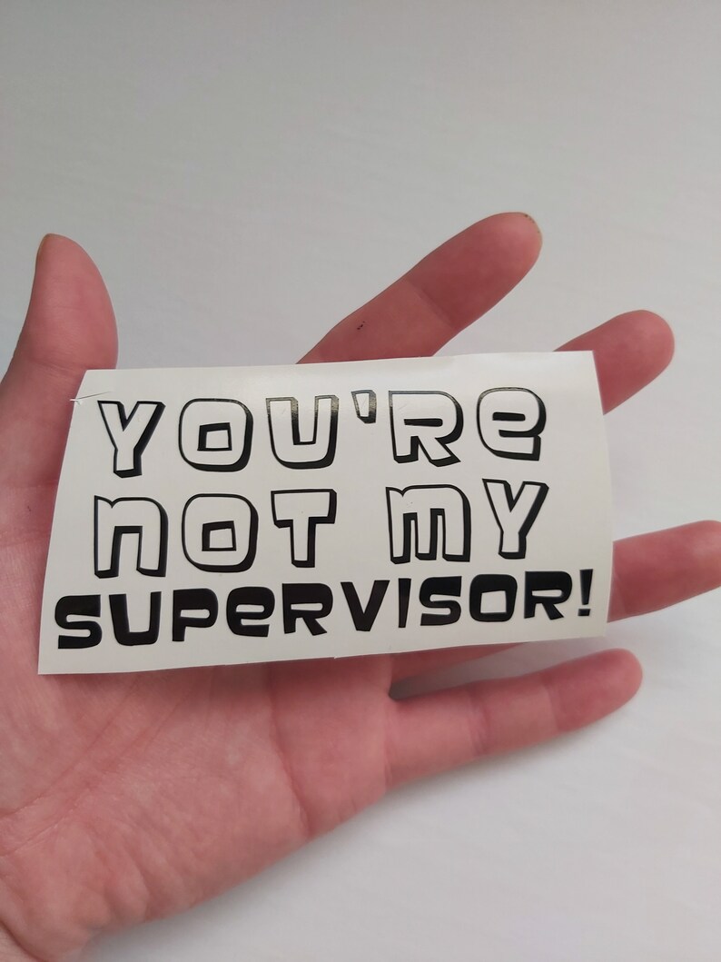 Archer Inspired Vinyl Decal You're Not My Supervisor - Etsy