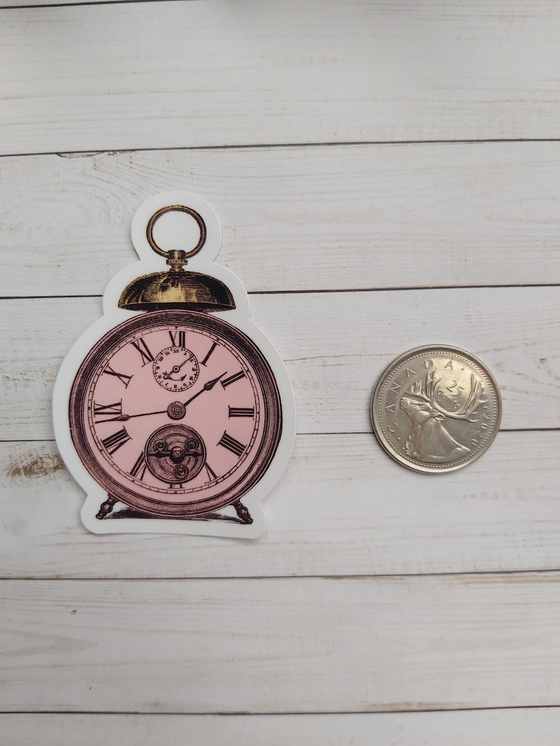 Alarm Clock Sticker Vinyl Sticker Vintage Style Clock - Etsy