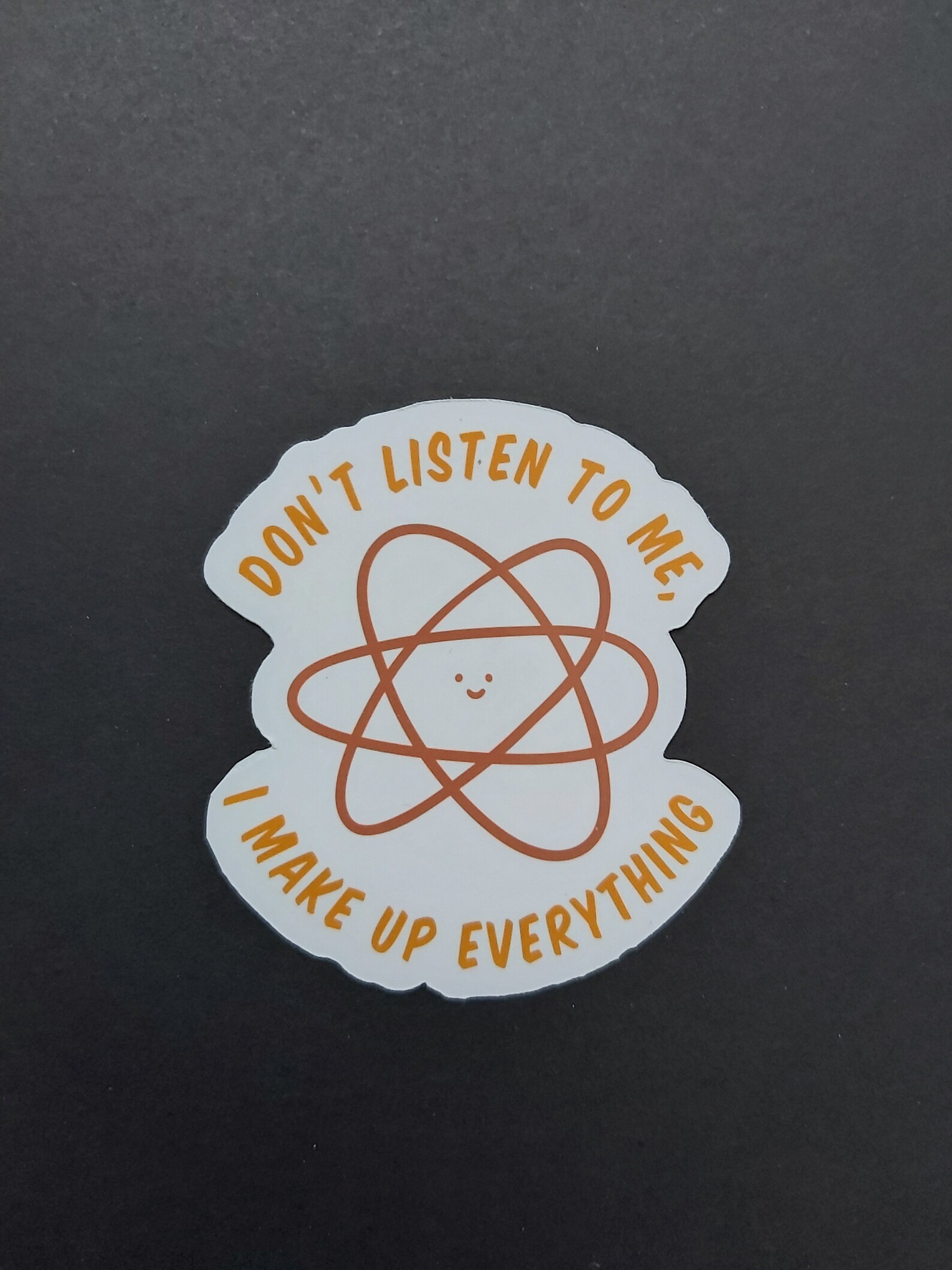 Atom Pun Sticker Stickers Die-cut Puns Funny Cute I Make - Etsy