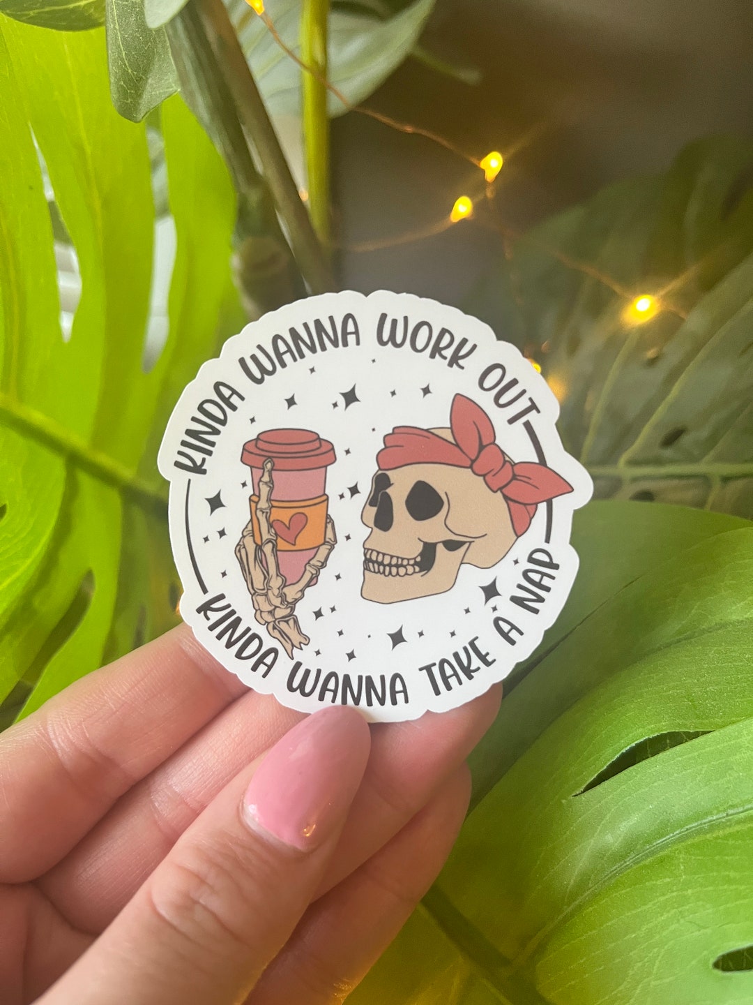 Workout Stickers, Laptop Stickers, Vinyl Stickers, Funny Workout, Skull ...