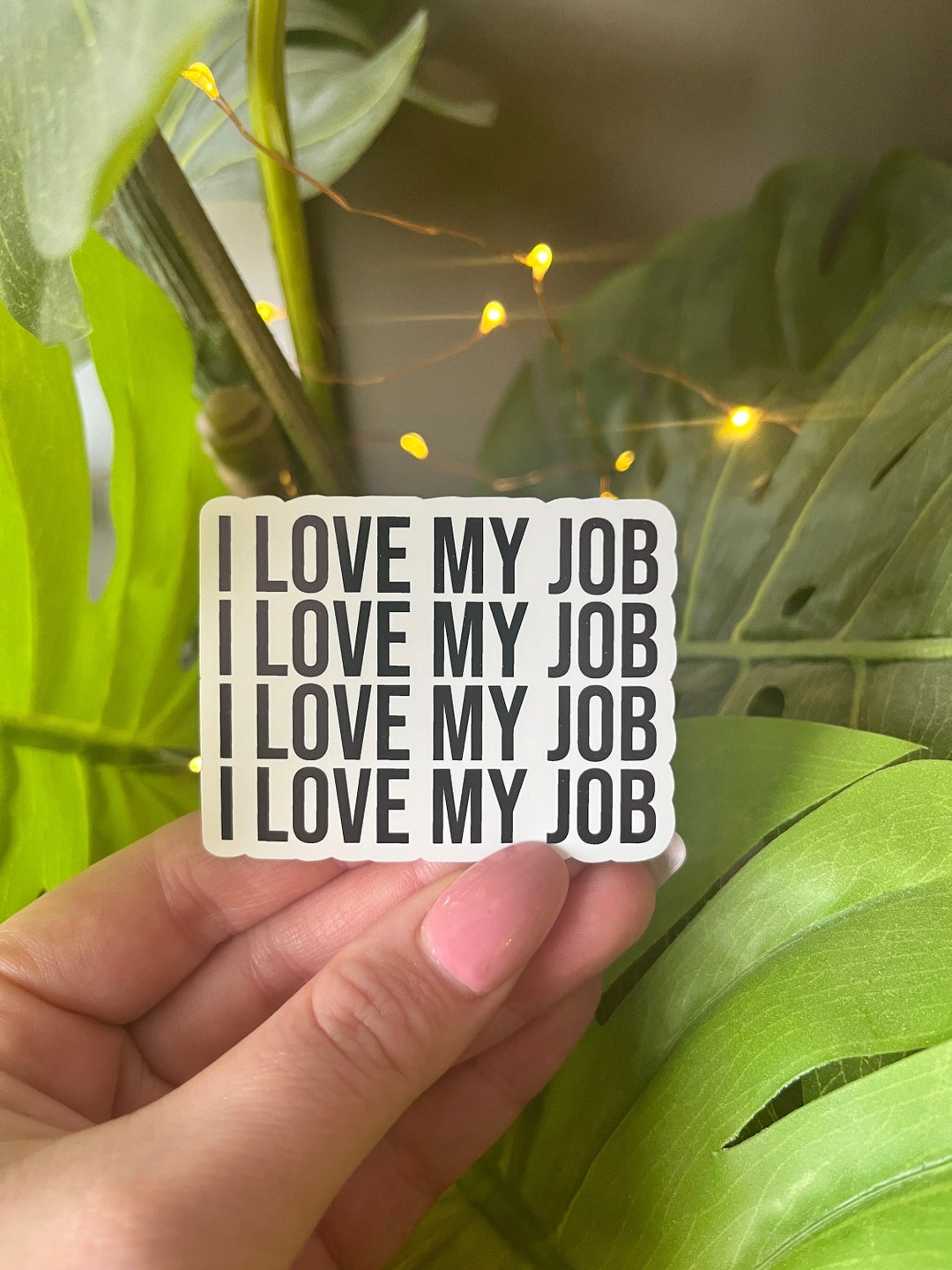 I Love My Job Sticker | Laptop Sticker | Vinyl Sticker | Office Gifts ...