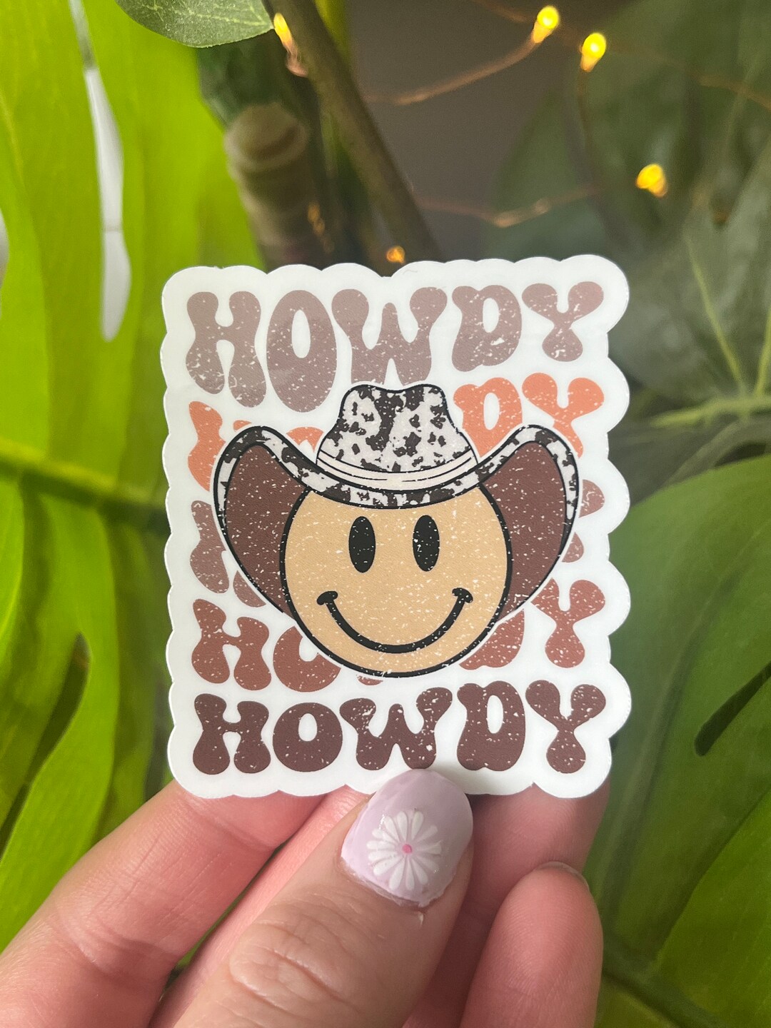 Howdy Sticker | Laptop Sticker | Vinyl Sticker | Cowboy | Cowgirl Hat ...