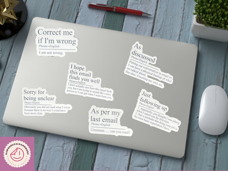 Laptop Stickers Funny Office Laptop Stickers Sticker for - Etsy