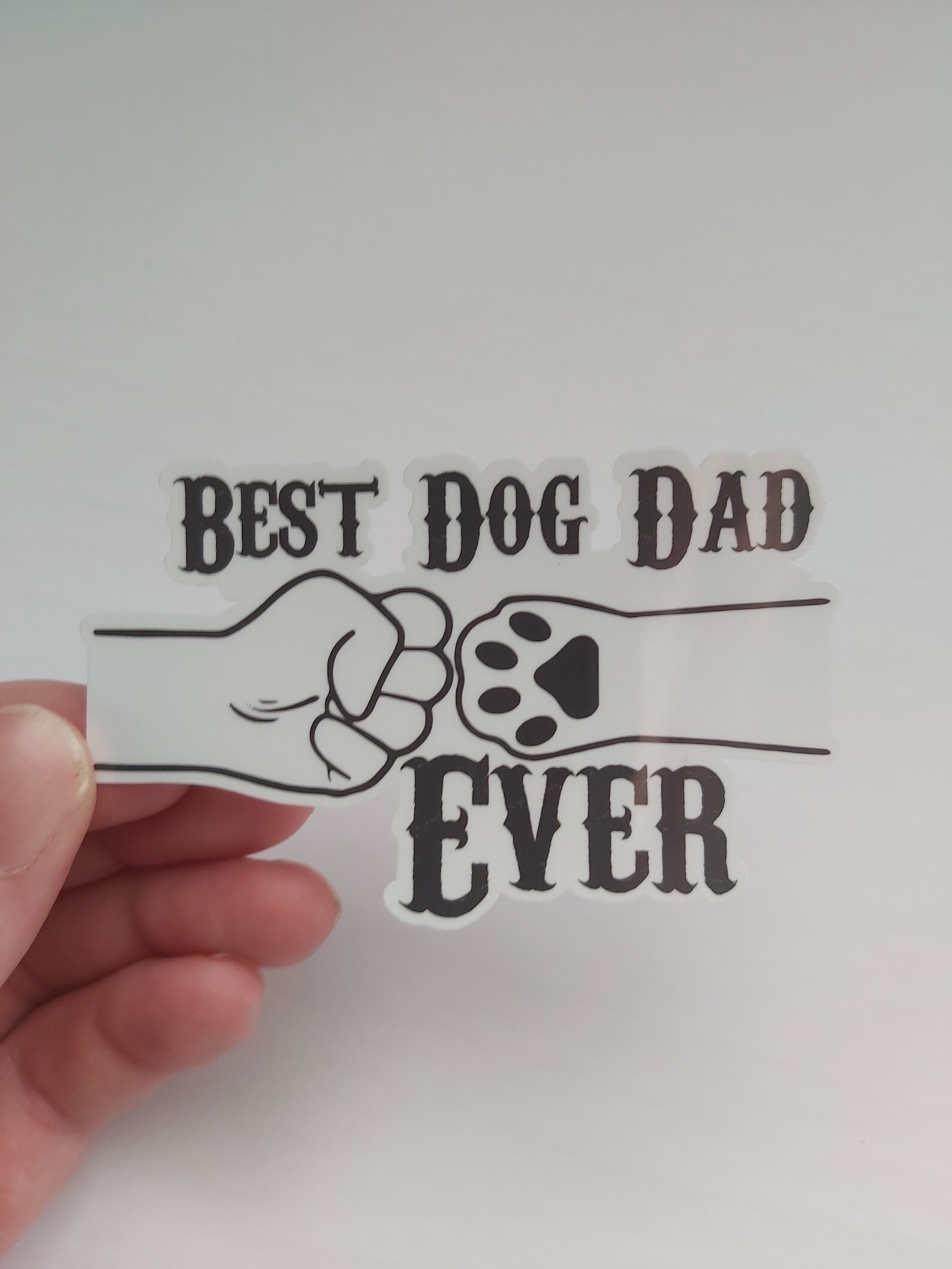 Best Dog Dad Ever Sticker Dog Dad Label Father Sticker Dog - Etsy