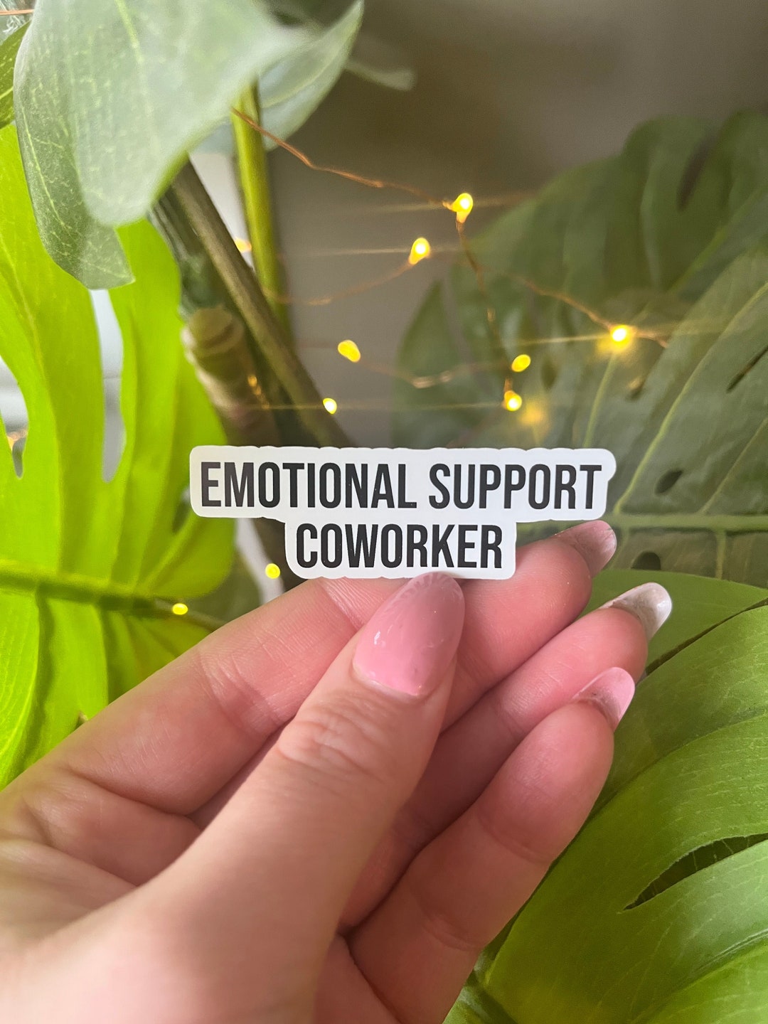 Emotional Support Coworker Sticker | Laptop Sticker | Vinyl Sticker ...