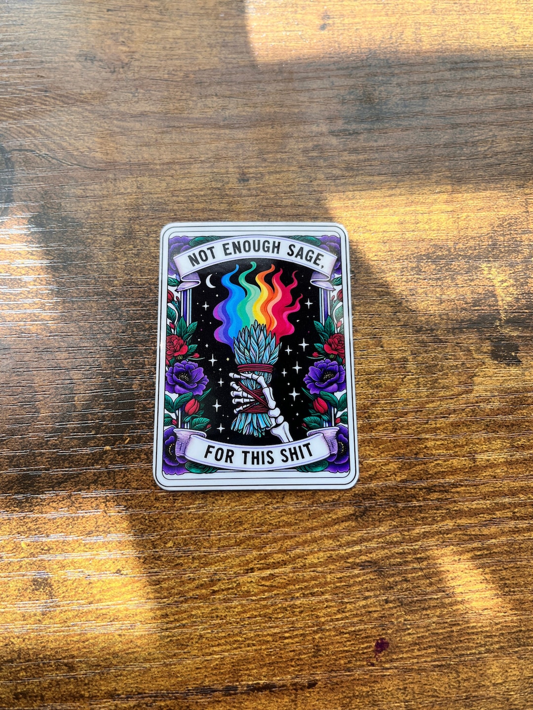 Tarot Card Sticker Funny Stickers Tarot Stickers Tarot Cards Vinyl ...