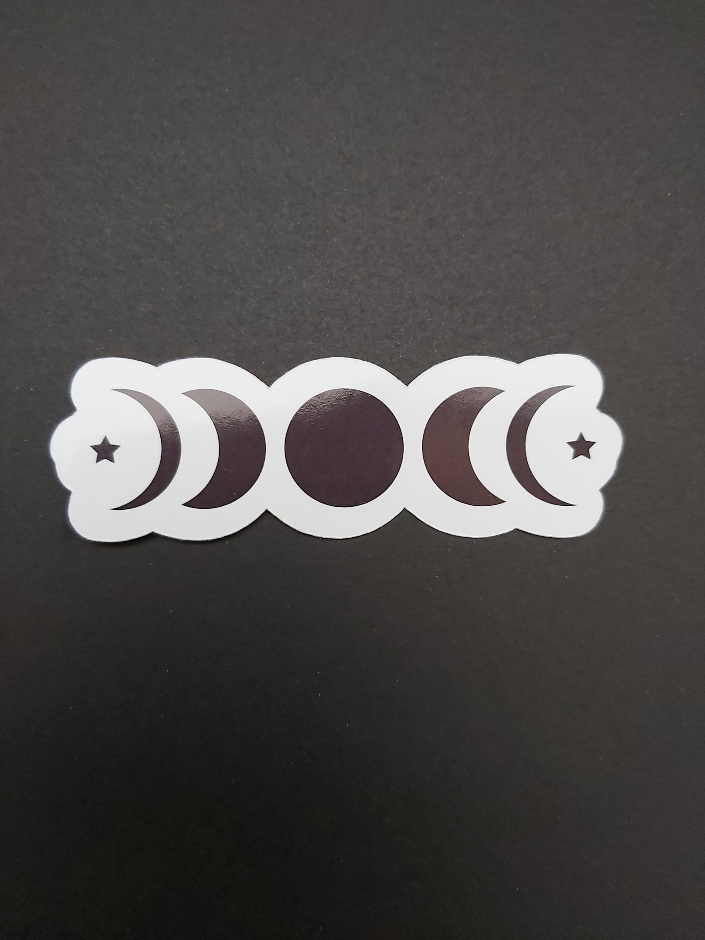 Moon Phases Glossy Die Cut Sticker Wiccan Witch Moons | Etsy