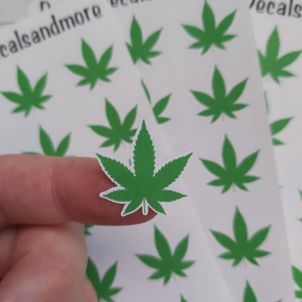 Pot Leaf Stickers - Etsy
