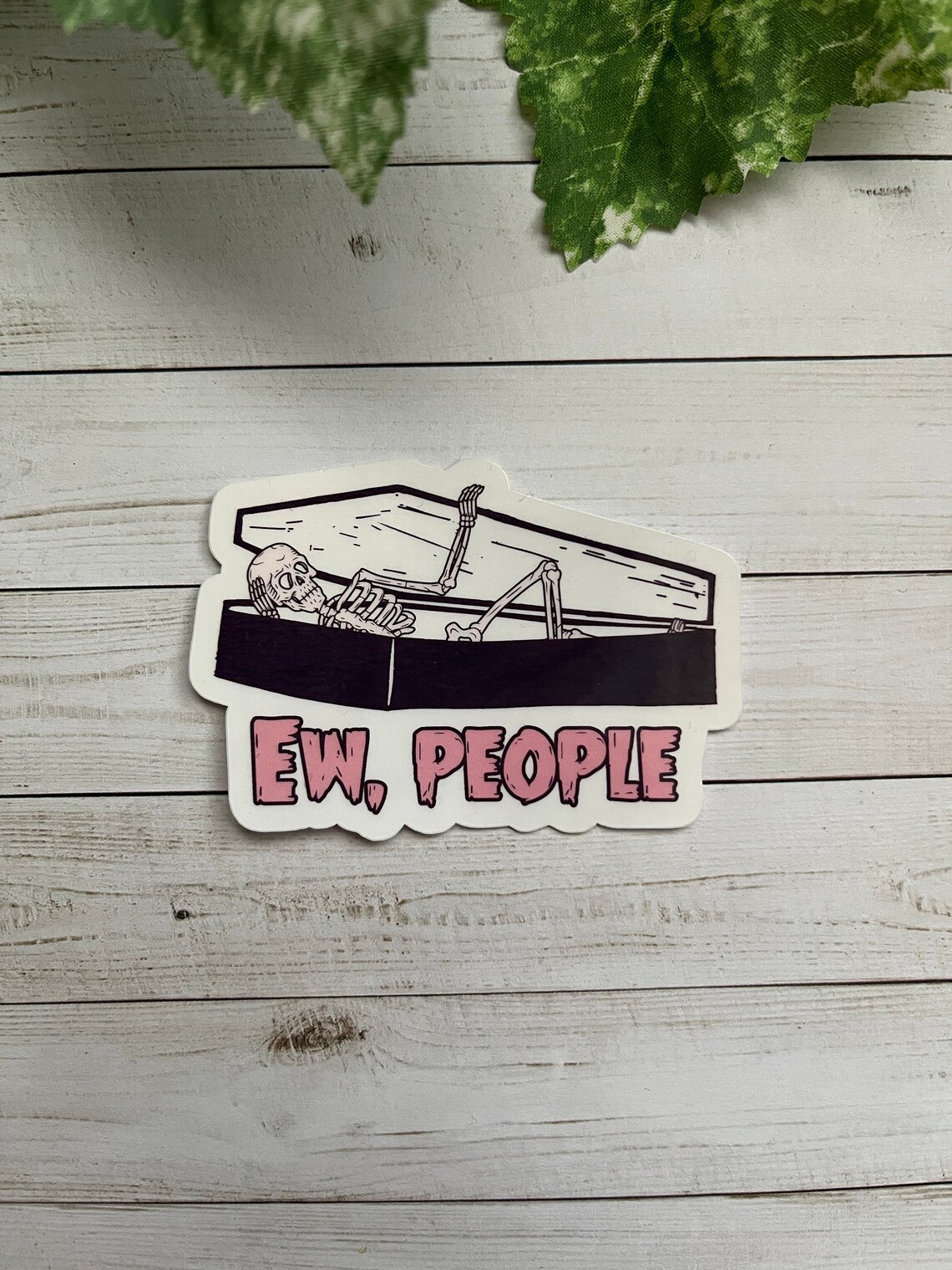 Skeleton Sticker | Skeleton Coffin Sticker | Vinyl Sticker | Laptop ...