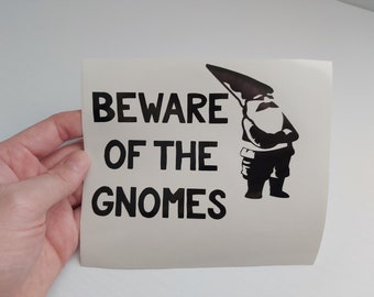Gnome Car Decal - Etsy