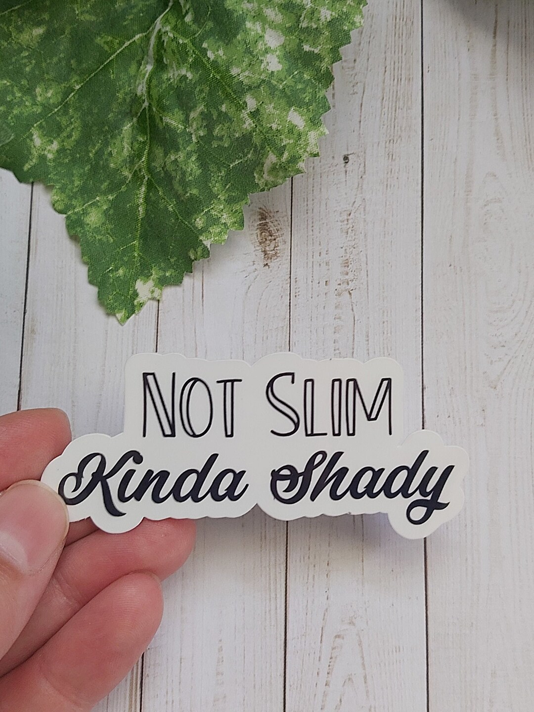 Not Slim Kinda Shady Sticker | Funny Sticker | Slim Shady Sticker ...