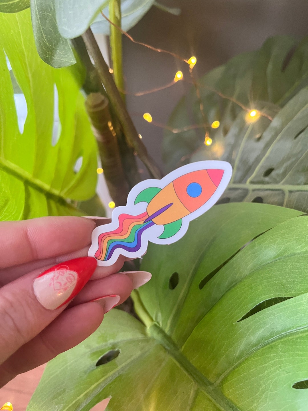 Rainbow Rocketship Sticker LGBTQ Stickers Gay Pride Pansexual Pride ...
