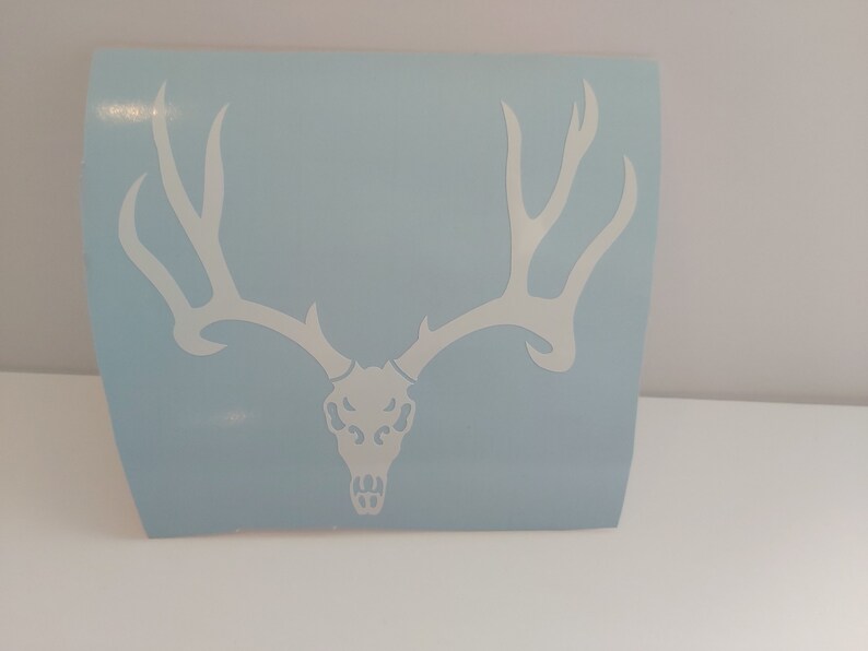 Mule Deer Sticker, Hunting Decal, Antler Decal, Deer Skull Decal, Vinyl ...