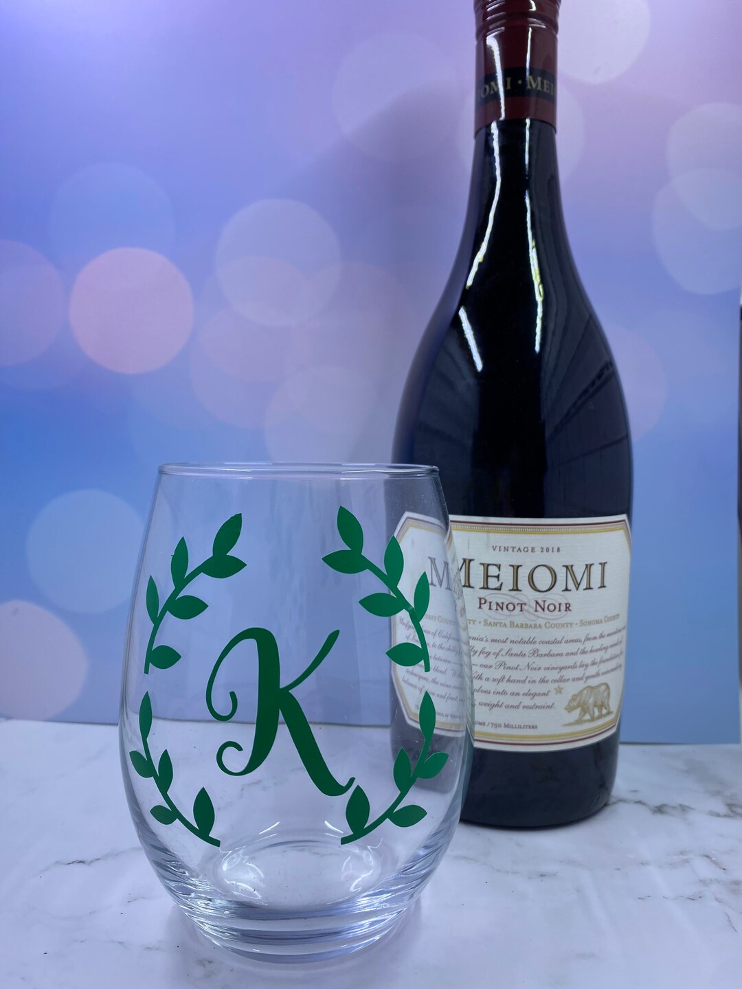 Wine Glass Monogram, Monogram Wine Glass, Initial Wine Glass - Etsy