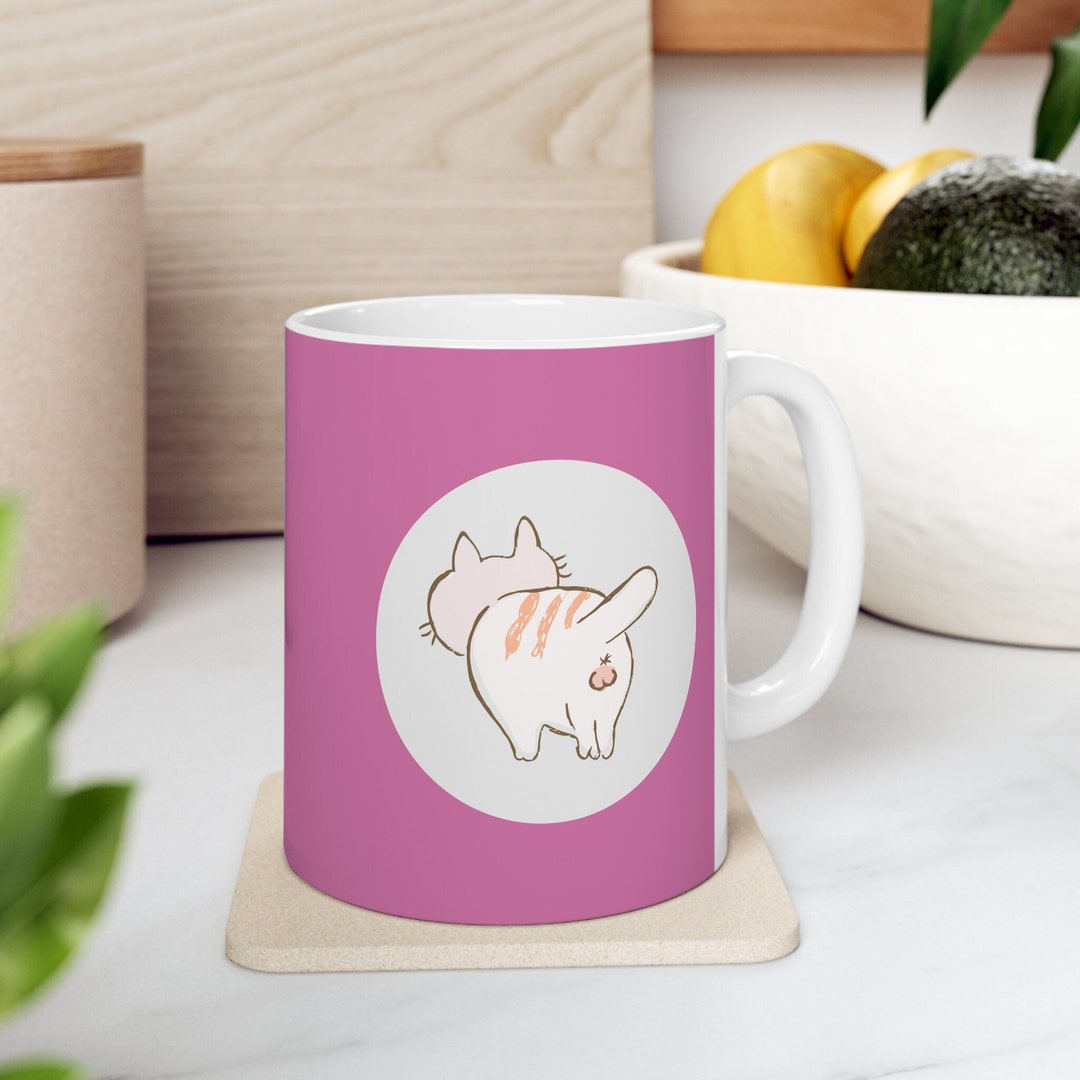 Funny Cat Butt Mug Cat Mug Gift for Cat Person Gift for Cat - Etsy