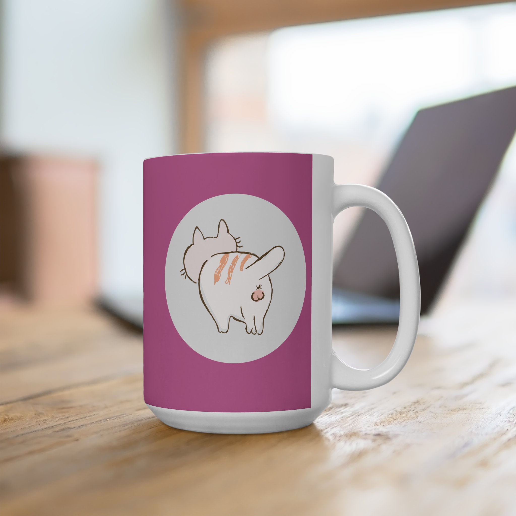 Funny Cat Butt Mug Cat Mug Gift for Cat Person Gift for Cat - Etsy