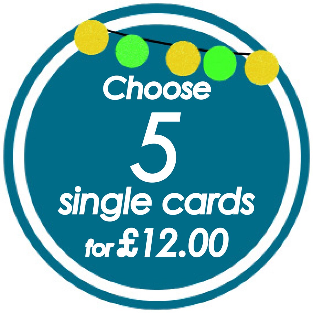 Choose 5 Single Cards for Special Offer See Description for Details ...