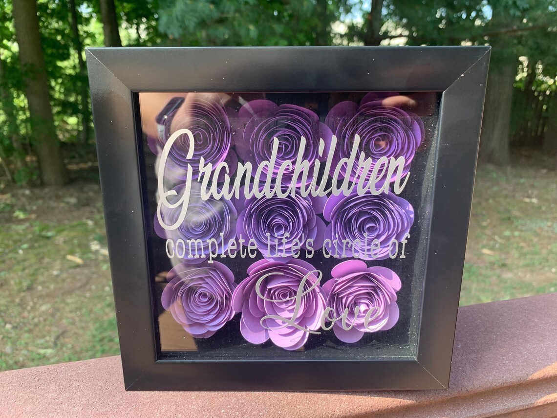 Ombré Flower Shadow Box - Etsy