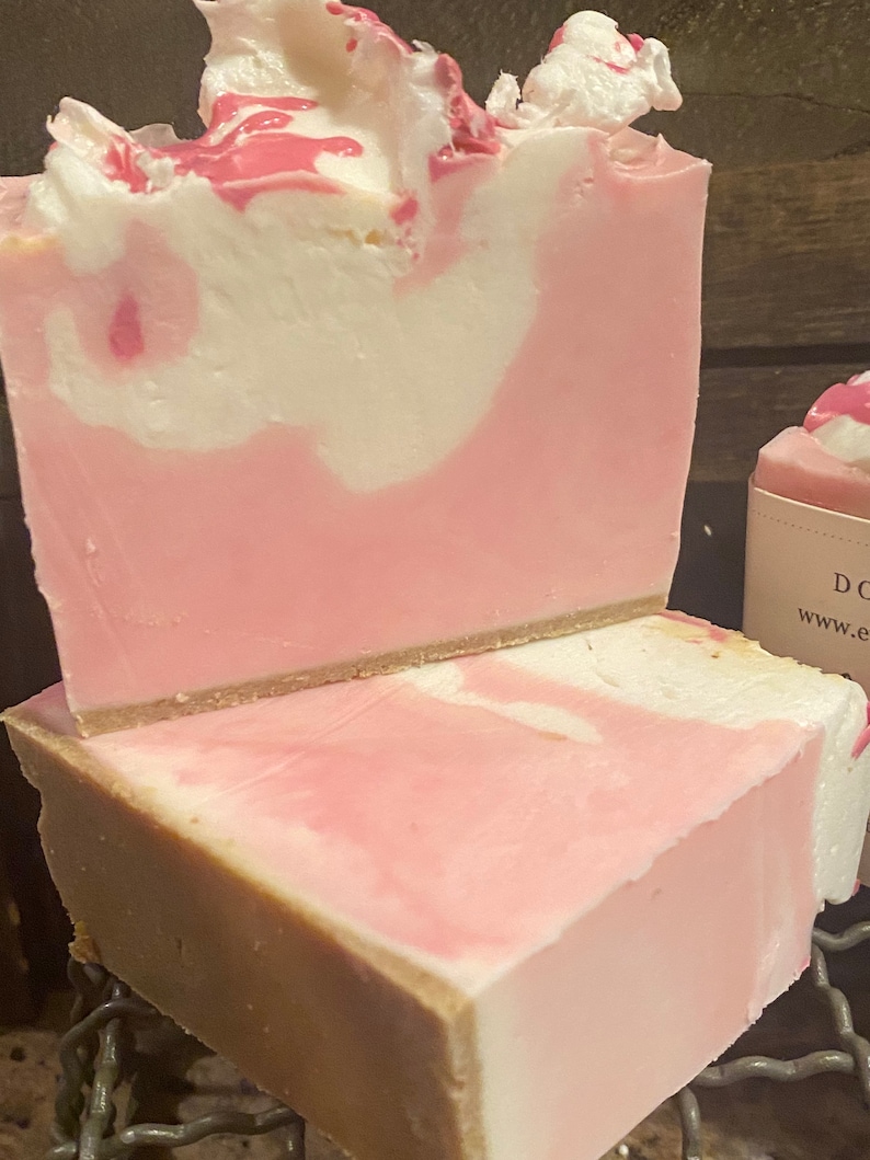 Strawberry Shortcake Soap Handmade Soaps Scented Bath Bar Etsy