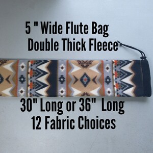 Double Thick Fleece Fabric Native American Style Flute Bag, Ready to ...
