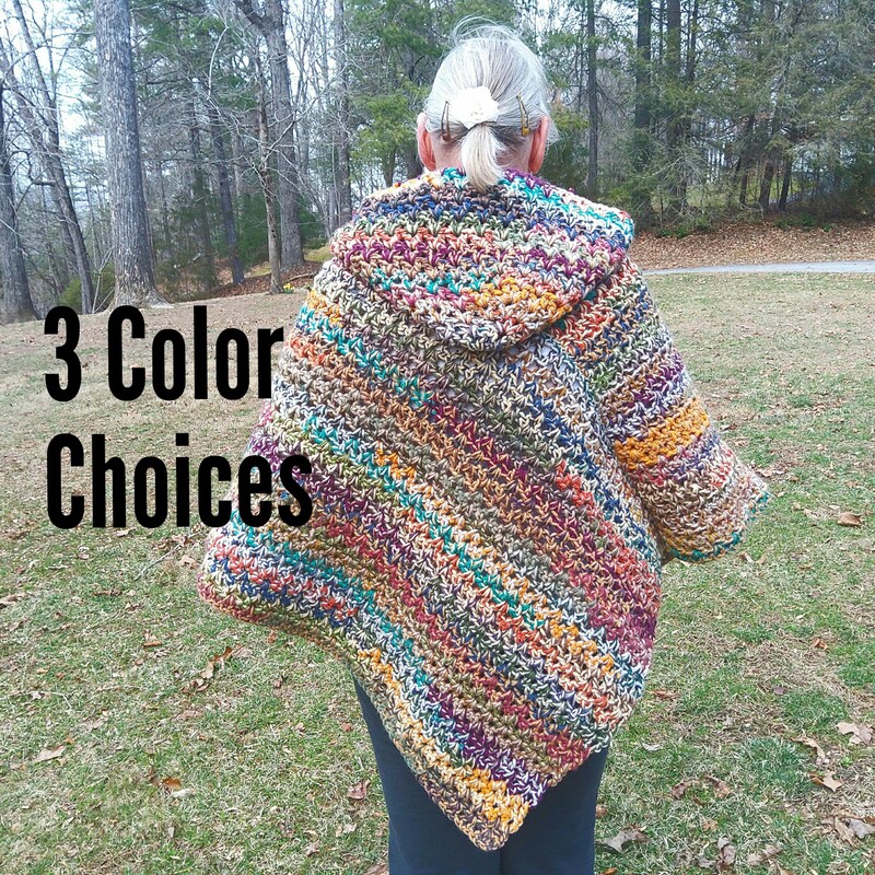 Poncho With Hood - Etsy