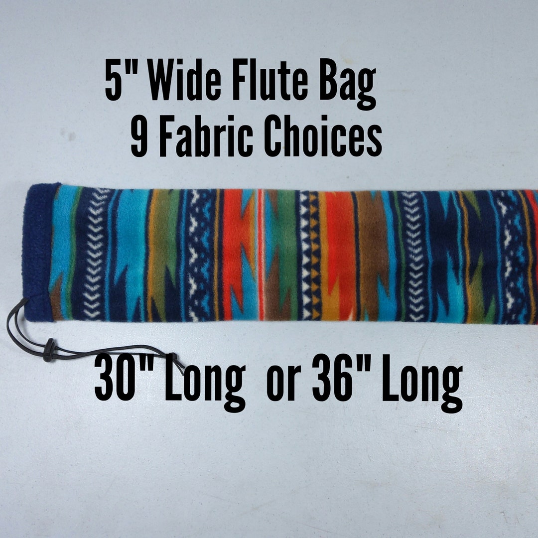 Double Thick Fleece Fabric Native American Style Flute Bag, Ready to ...