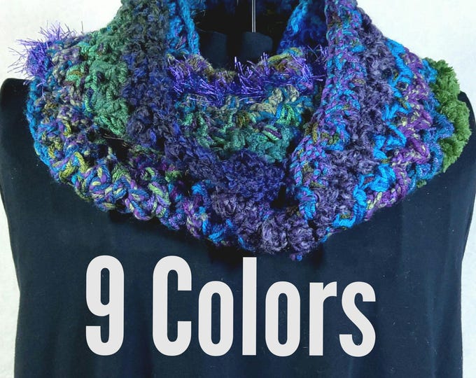 Infinity Scarf: Multi Color Yarn Mixes, One Size - Etsy