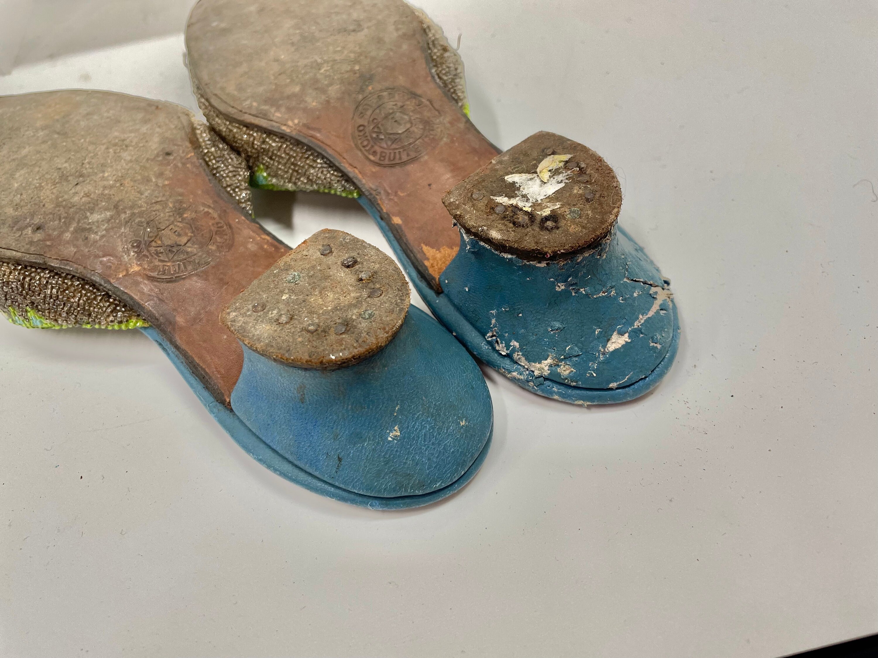 Antique Micro Beaded Asian Mules Size 5 - Etsy