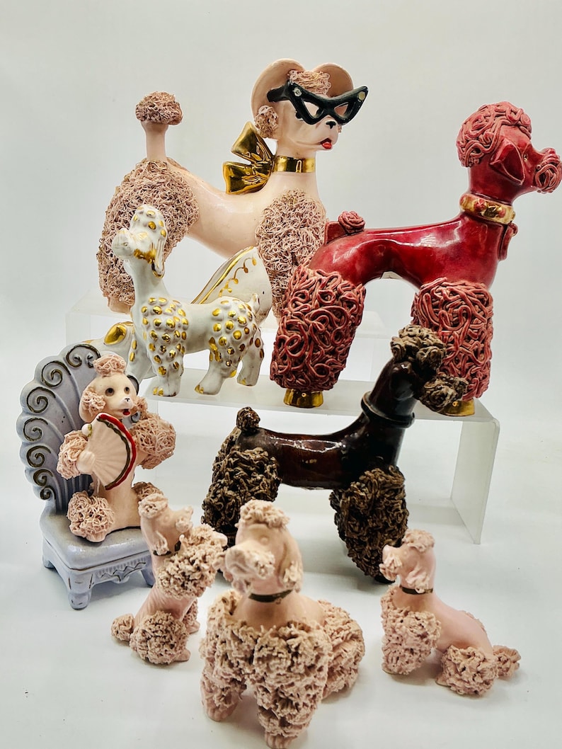 Seven Piece Vintage Collection of Spaghetti Poodles From the 1950s - Etsy